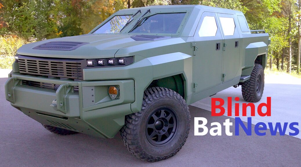 Militarized Chevy Silverado Diesel Hybird! | Blind Bat News